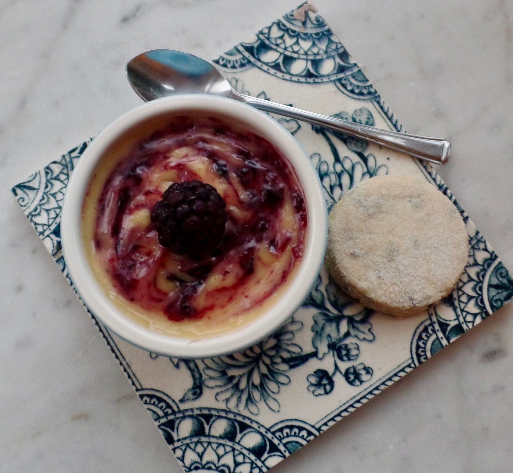 Recipe: Lemon and Blackberry Posset with Lavender Shortbread – Crumble ...